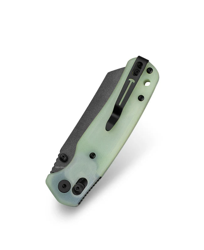 BESTECHMAN Cicada’s Wing BMK06A — 3.15″ 10Cr15MoV Blade, Jade G10 Scal ...